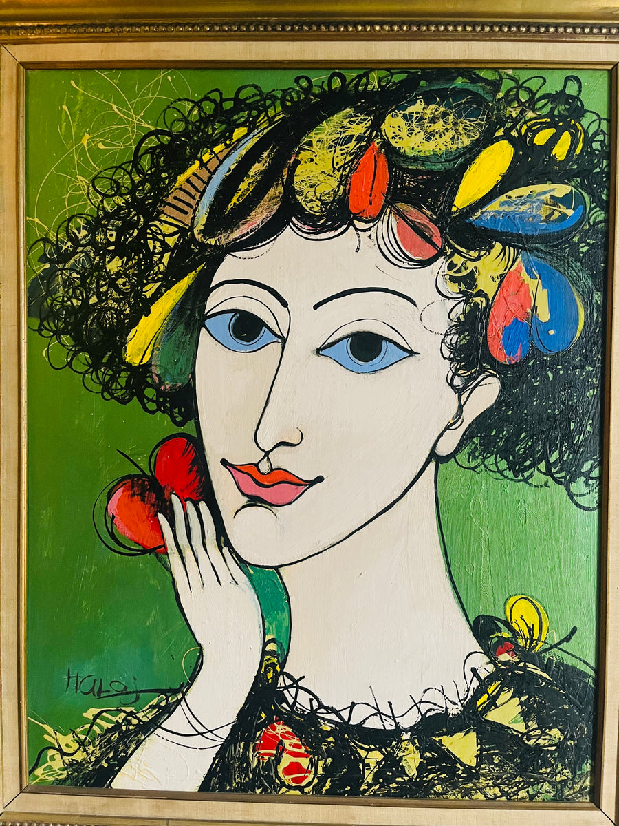 Acrylic on canvas painting by Minas Halaj – Cherry Pick Vintage